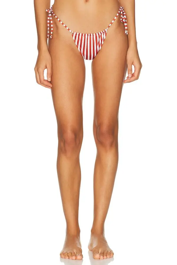 BANANHOT Liri Bikini Bottom - Russet Stripes