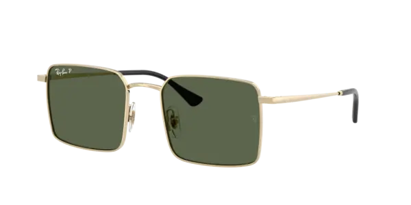 Ray-ban Silver Frame Sunglasses - Dark Green Polarized