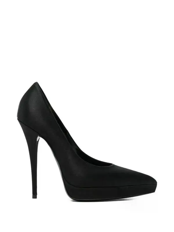 Saint Laurent Pointed Toe Leather Pumps