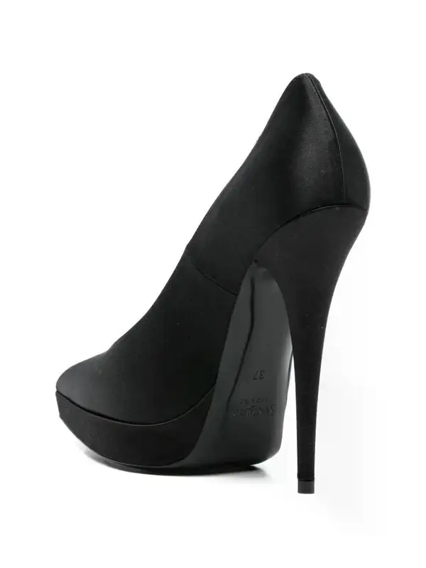 Saint Laurent Pointed Toe Leather Pumps