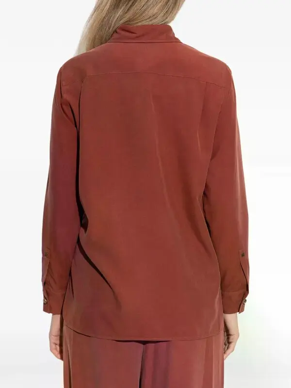 Max Mara Buttoned Pocket Shirt - Brown