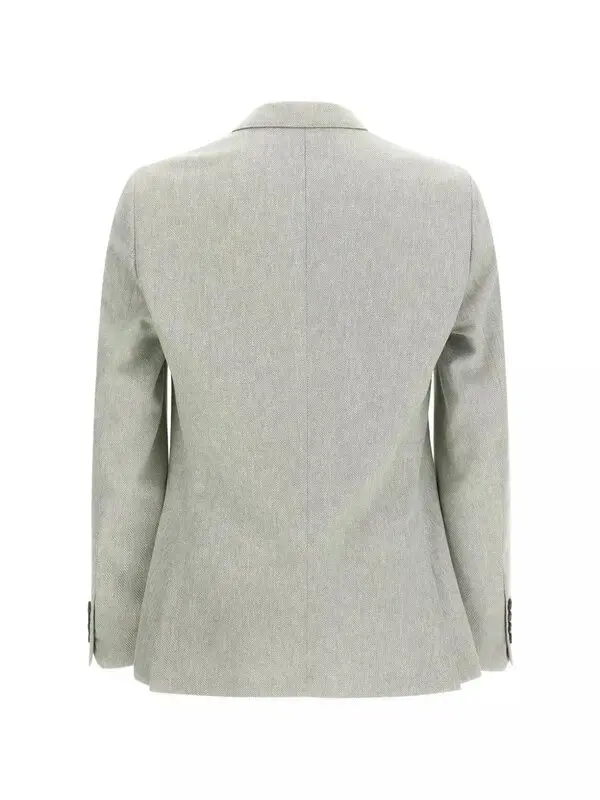 Pal Zileri Brera Chevron-pattern Blazer - Grey