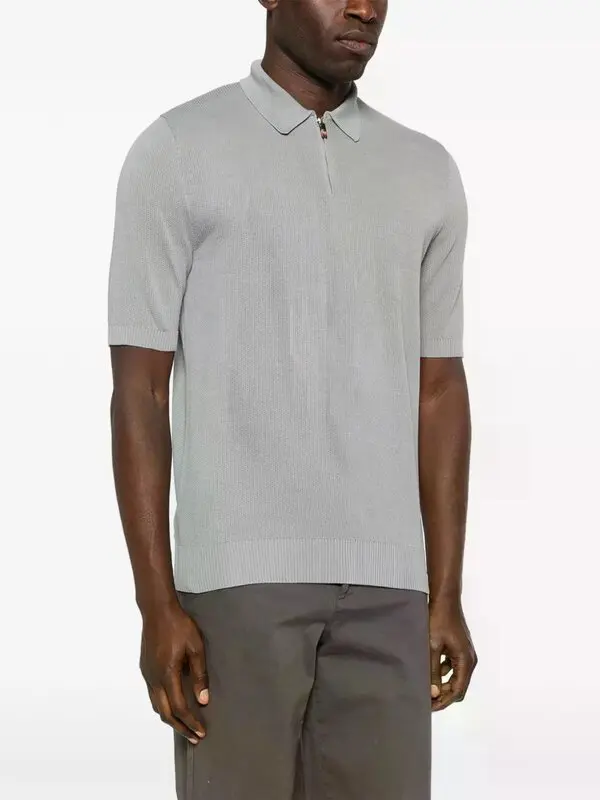 Eleventy Zip Polo Shirt