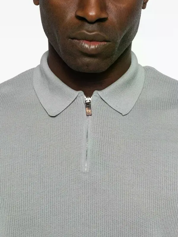 Eleventy Zip Polo Shirt