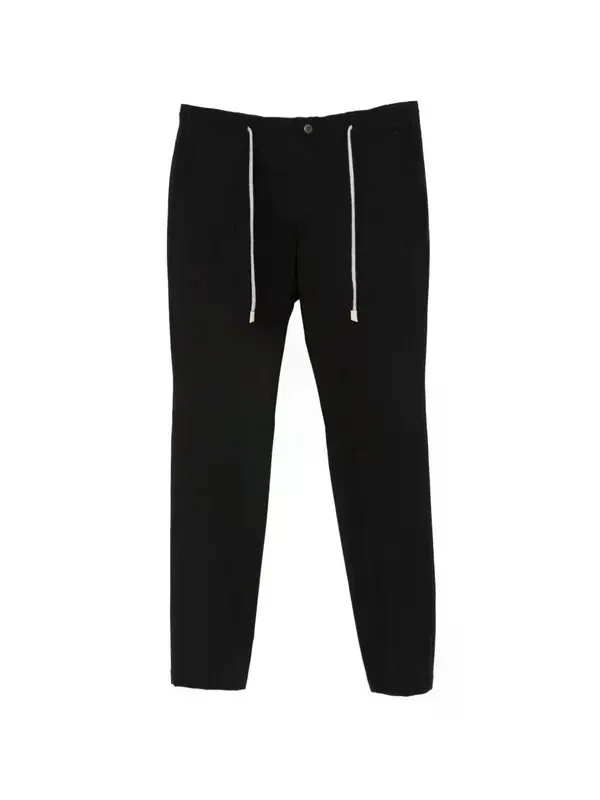 Eleventy Drawstring Trousers - Black
