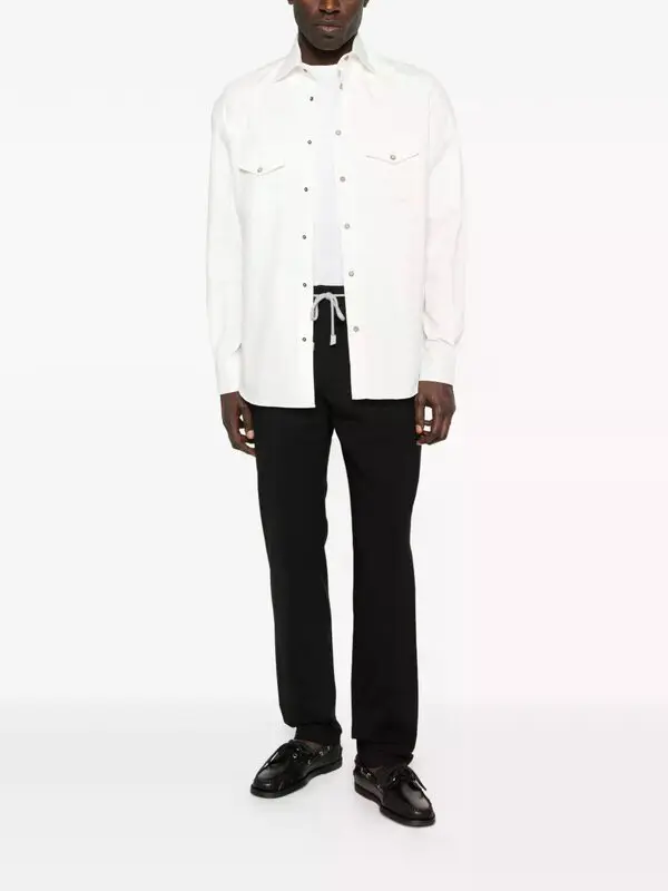 Eleventy Drawstring Trousers - Black