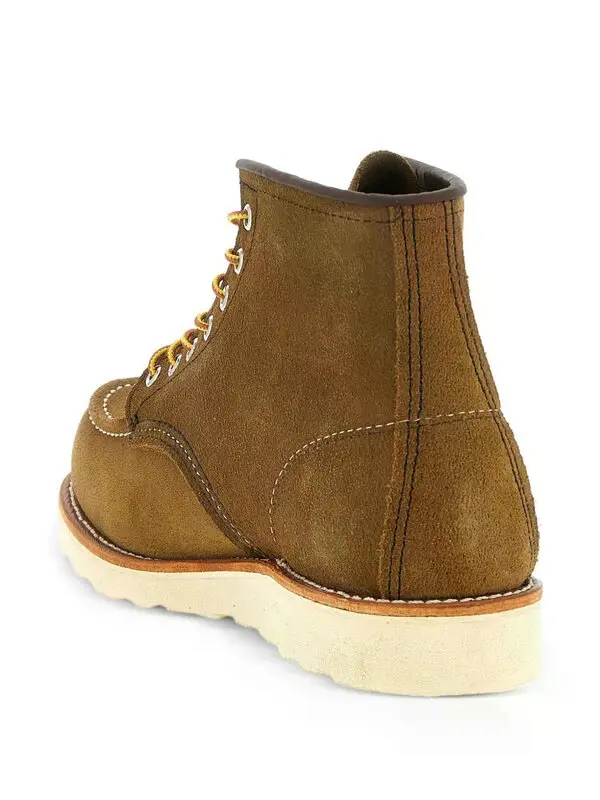 Red Wing Contrasting Stitching Leather Boots - Brown
