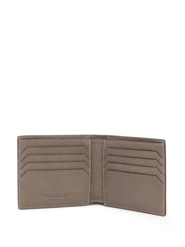 Santoni Logo-print Leather Wallet