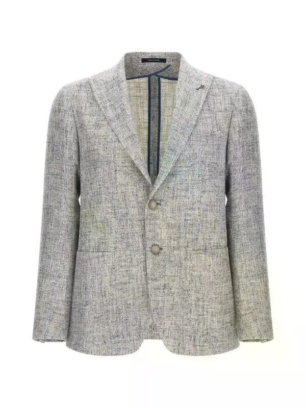 Tagliatore Single-breasted Peak-lapels Blazer - Grey
