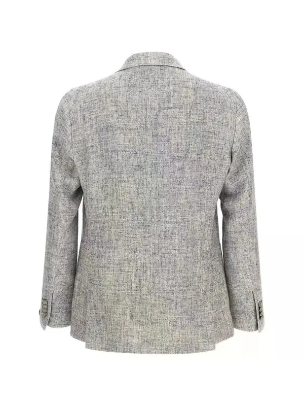 Tagliatore Single-breasted Peak-lapels Blazer - Grey
