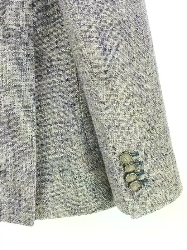 Tagliatore Single-breasted Peak-lapels Blazer - Grey