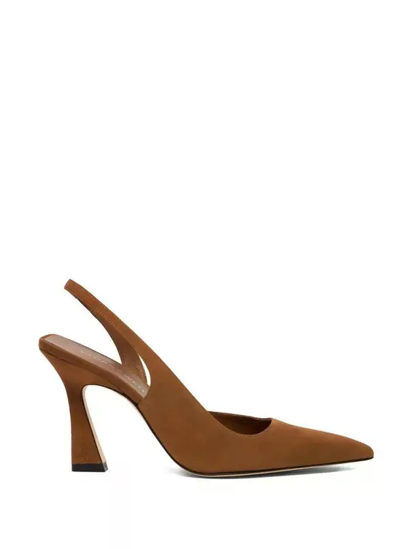STUART WEITZMAN Pointed Toe Heeled Pumps - Brown