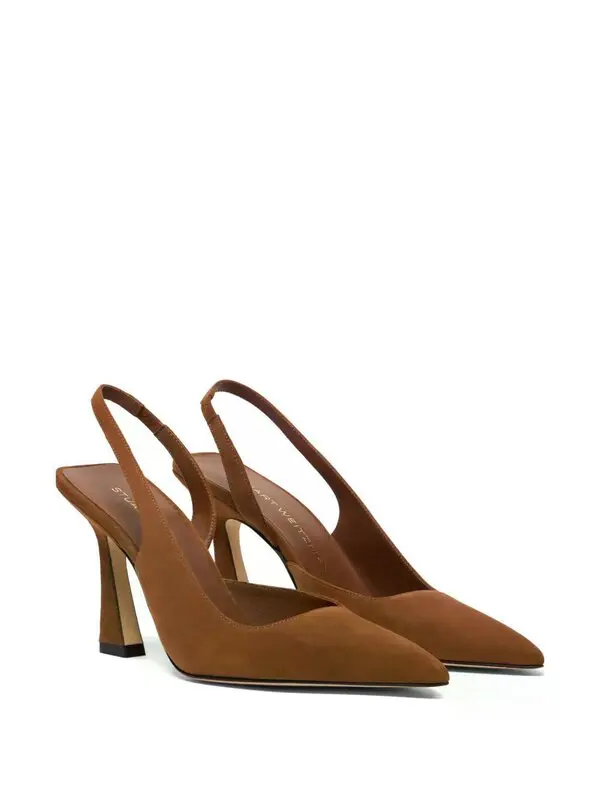 STUART WEITZMAN Pointed Toe Heeled Pumps - Brown