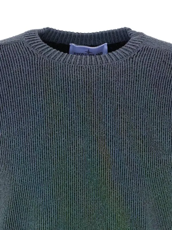 Stone Island Crew-neck Rib Knit Sweater