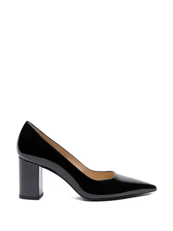STUART WEITZMAN Power Block-heel Pointed Pumps - Black