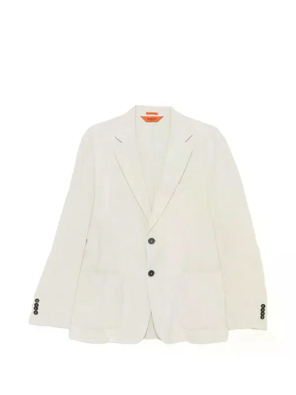 Barena Venezia Herringbone Single-breasted Blazer - Neutrals