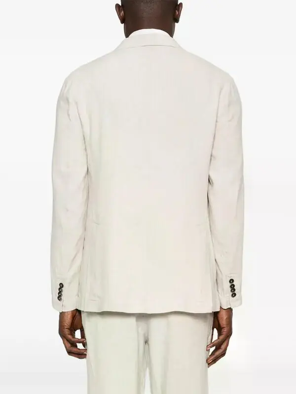 Barena Venezia Herringbone Single-breasted Blazer - Neutrals
