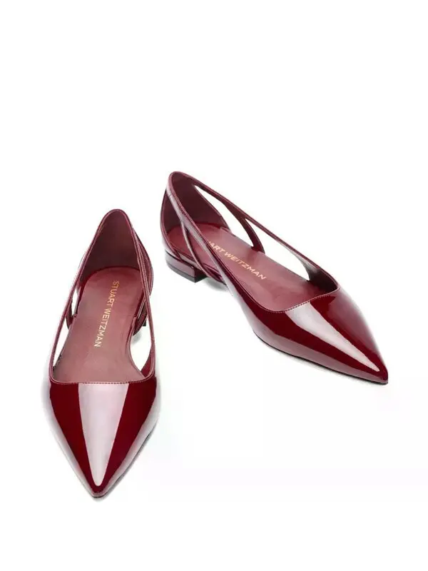 STUART WEITZMAN Cut-out Ballet Flats