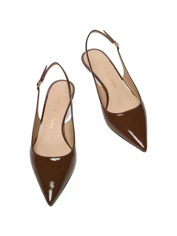 STUART WEITZMAN Sculpt Pointed Sling-back Pumps