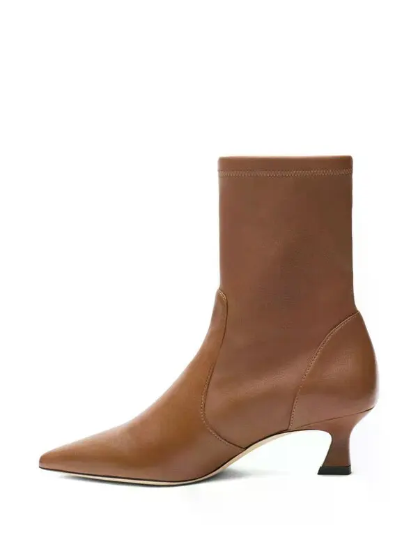 STUART WEITZMAN Vinnie Pointed Boots - Neutrals