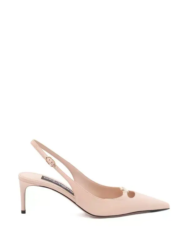Dolce & Gabbana Lollo Slingback Heeled Pumps - Neutrals