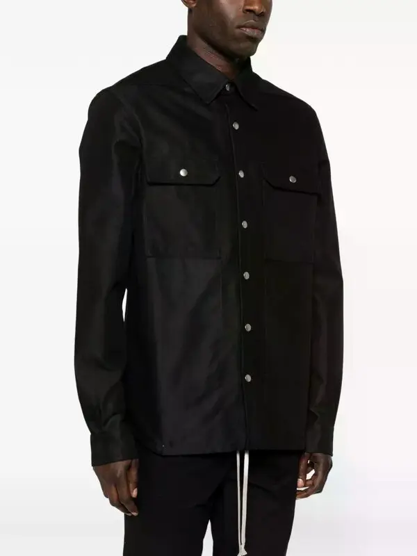 Rick Owens Button Chest-pocket Jacket - Black