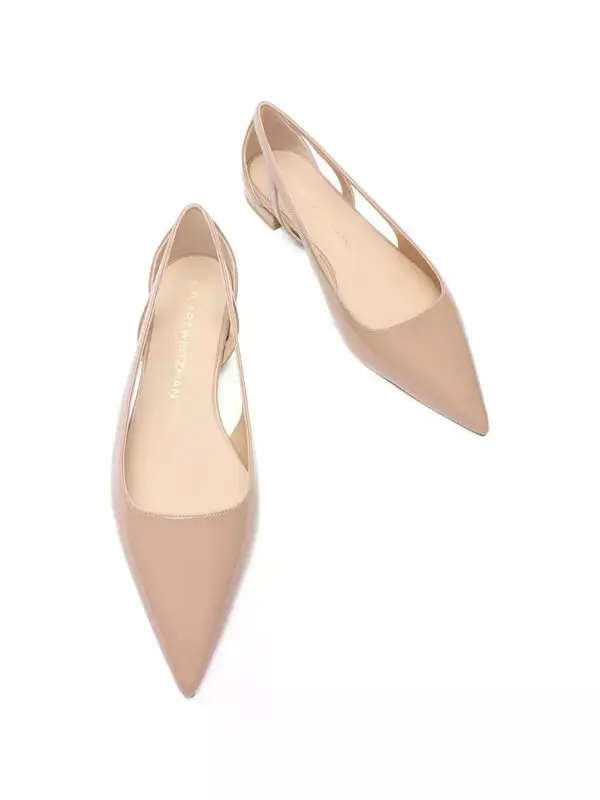 STUART WEITZMAN Pointed-toe Flat Pumps - Neutrals