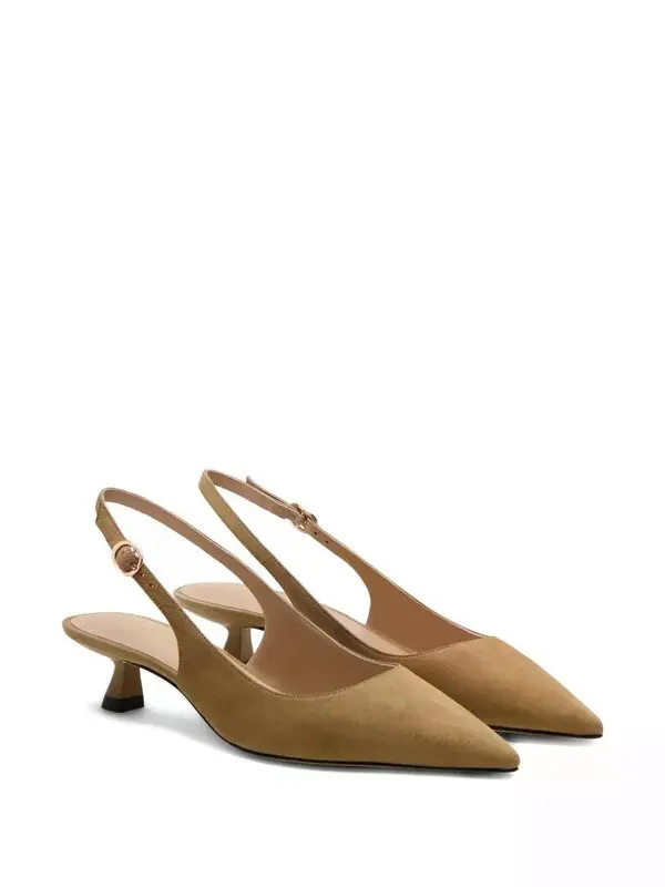 STUART WEITZMAN Pointed Slingback Pumps - Neutrals