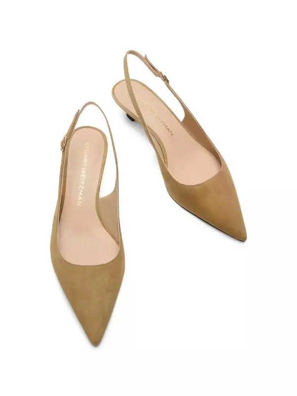 STUART WEITZMAN Pointed Slingback Pumps - Neutrals