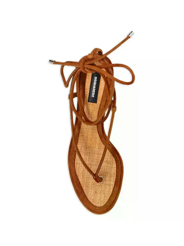 Dsquared2 Wraparound Thong Sandals