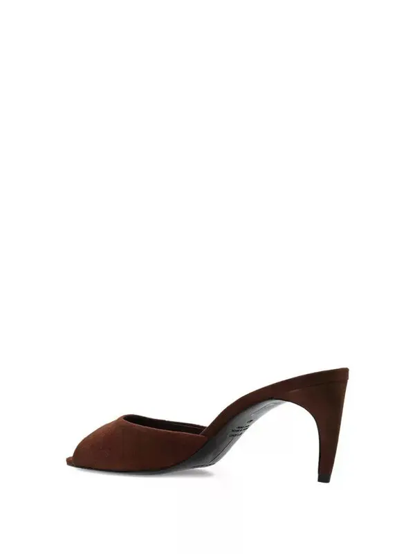 BLACK SUEDE STUDIO Jazz Curved-heel Heeled Sandals