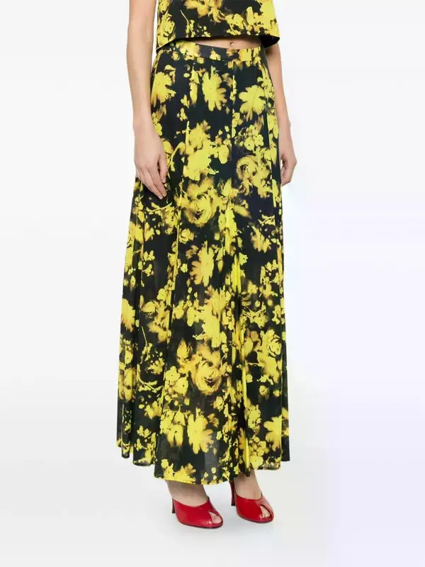 Erika Cavallini Floral-pattern Maxi Skirt