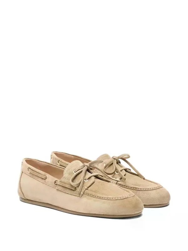 STUART WEITZMAN Tinsley Tie-detail Loafers - Neutrals