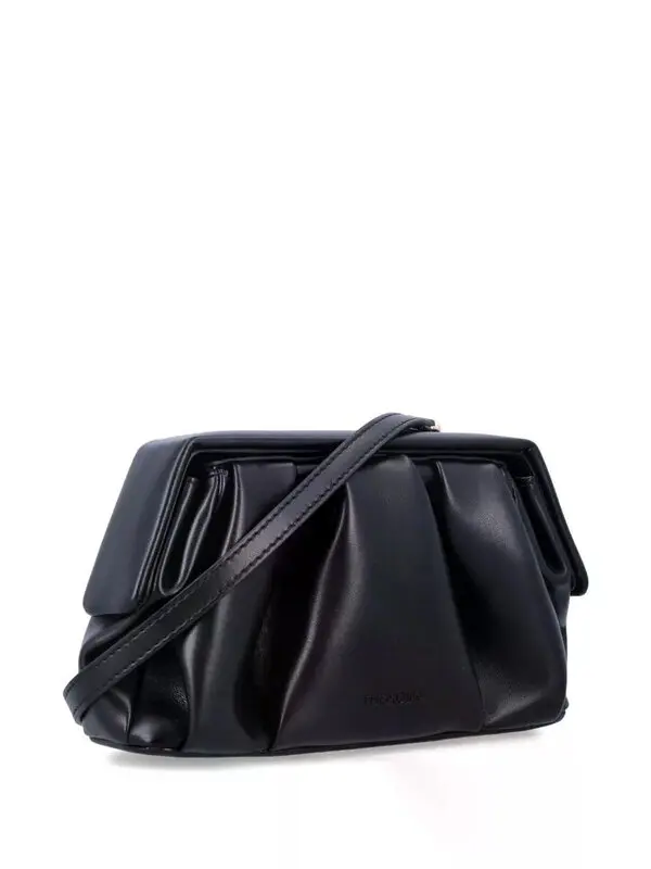 THEMOIRE Athena Gathered Clutch - Black