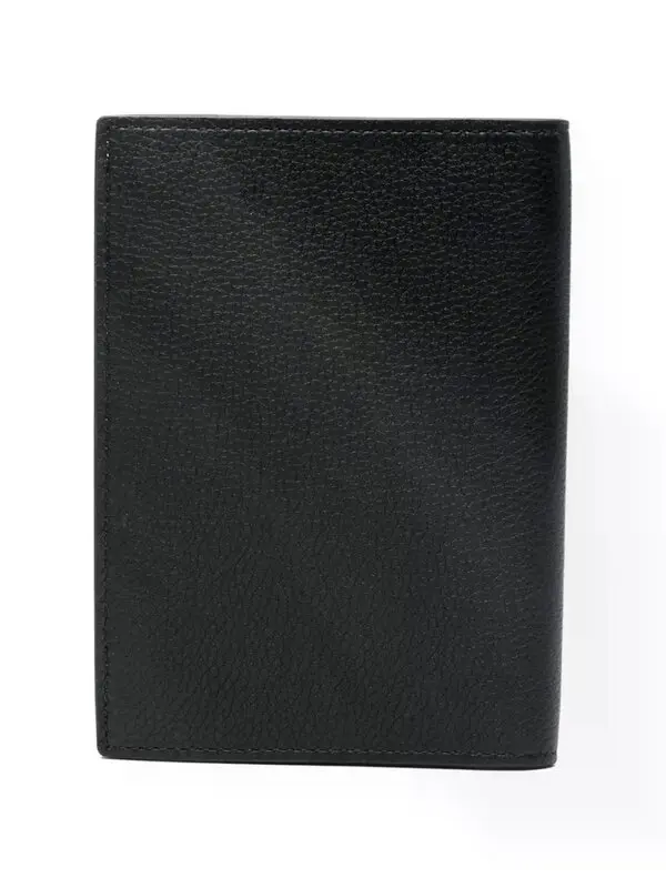 Santoni Leather Wallet - Black