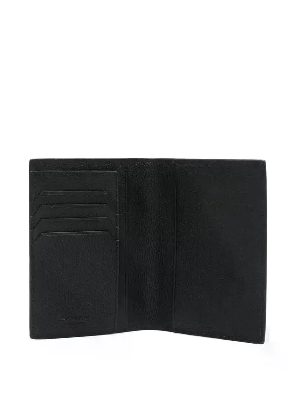 Santoni Leather Wallet - Black