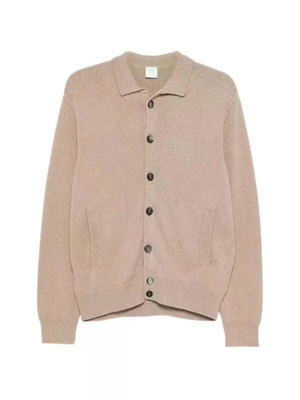 Eleventy Button Cotton Cardigan - Neutrals