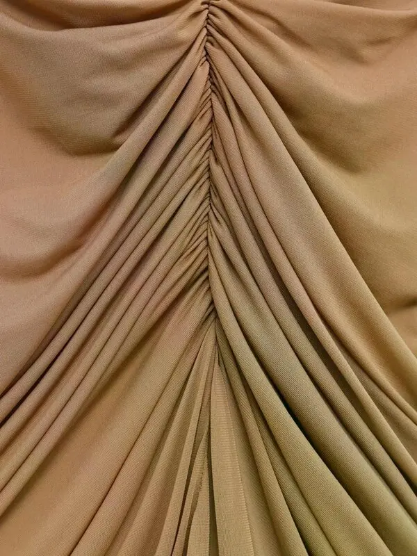 Atlein Draped-effect Skirt - Brown