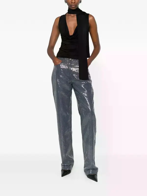 MVP WARDROBE Sequin Embellishment Trousers