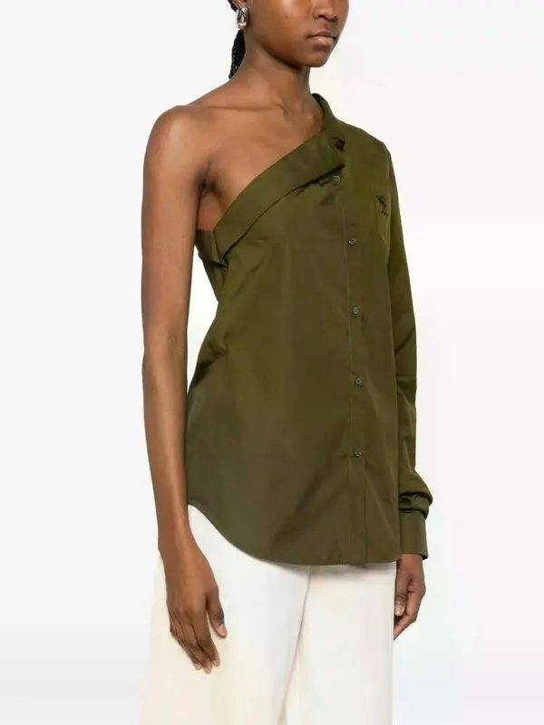 N°21 One-shoulder Embroidered Shirt