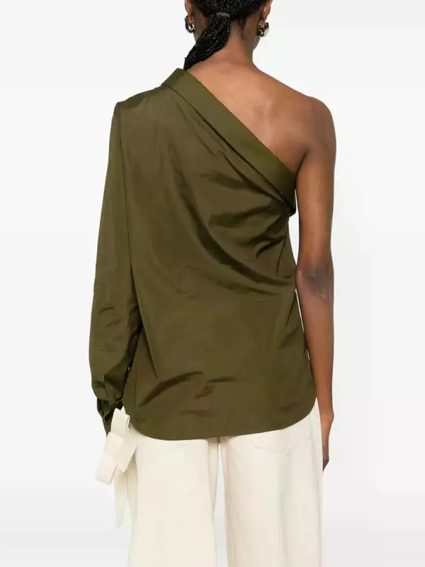 N°21 One-shoulder Embroidered Shirt