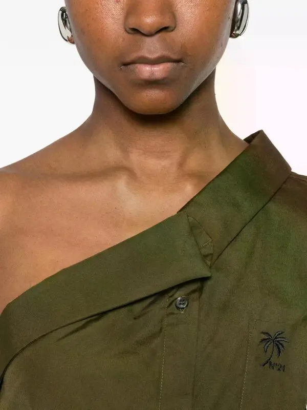 N°21 One-shoulder Embroidered Shirt