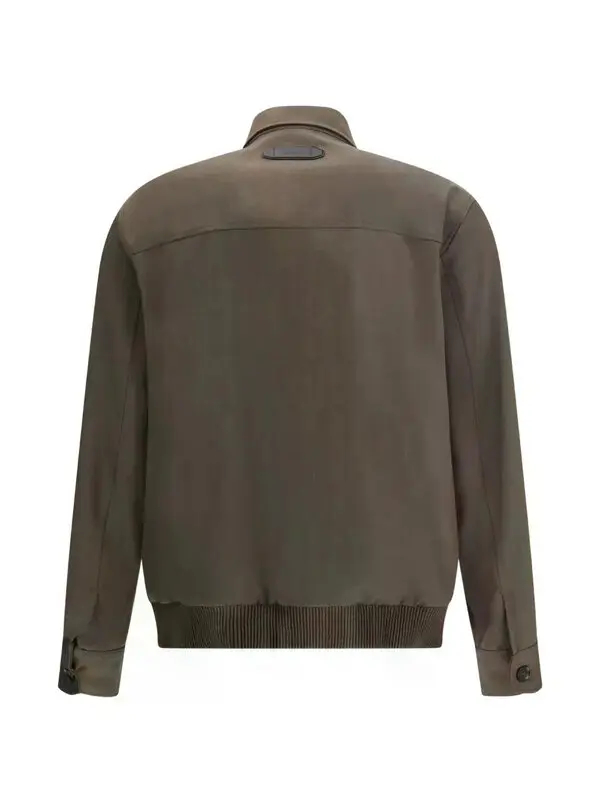 Brioni Long-sleeve Zip Jacket - Green