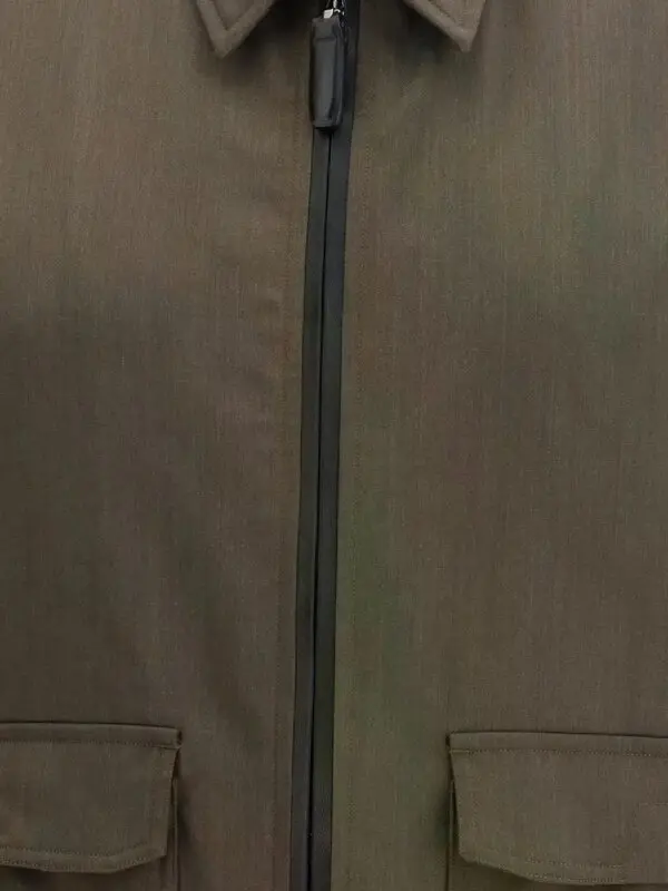 Brioni Long-sleeve Zip Jacket - Green