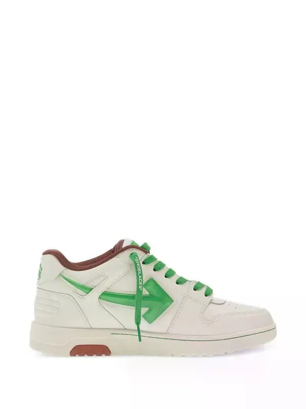 Off-White Arrow-patch Leather Sneakers - Neutrals
