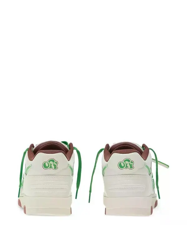 Off-White Arrow-patch Leather Sneakers - Neutrals