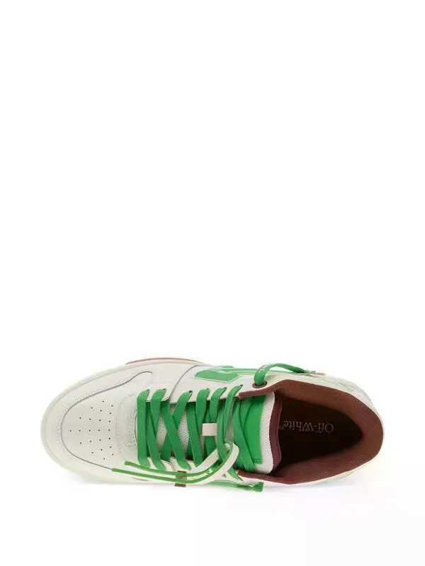 Off-White Arrow-patch Leather Sneakers - Neutrals