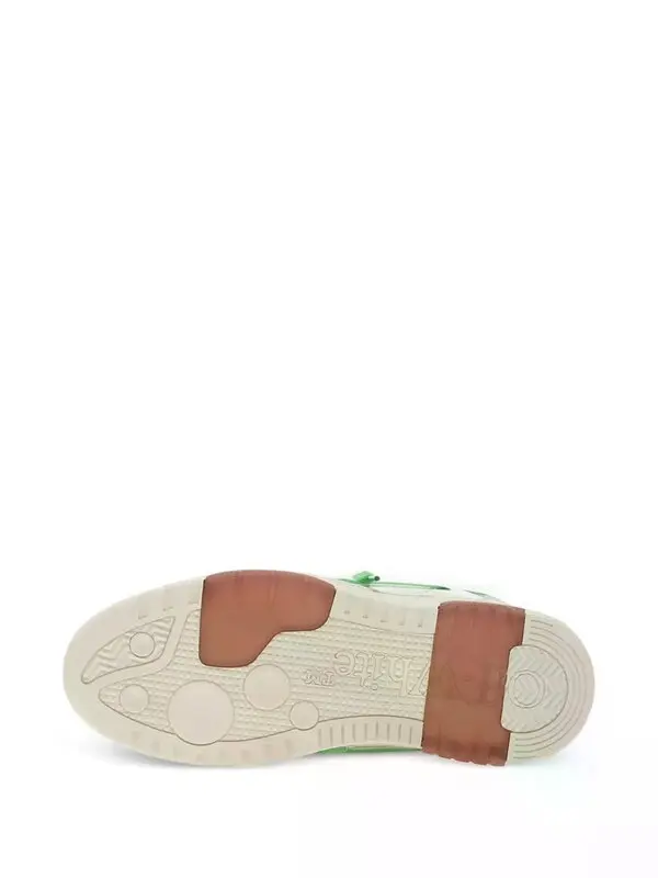 Off-White Arrow-patch Leather Sneakers - Neutrals