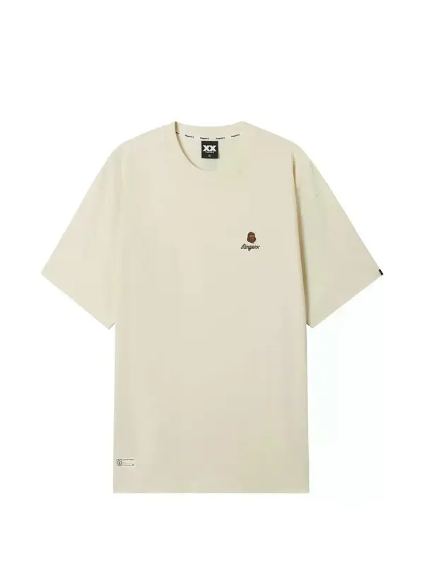 FINGERCROXX Logo-embroidery T-shirt - Neutrals