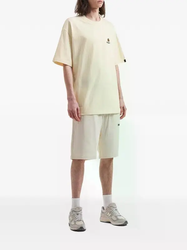 FINGERCROXX Logo-embroidery T-shirt - Neutrals